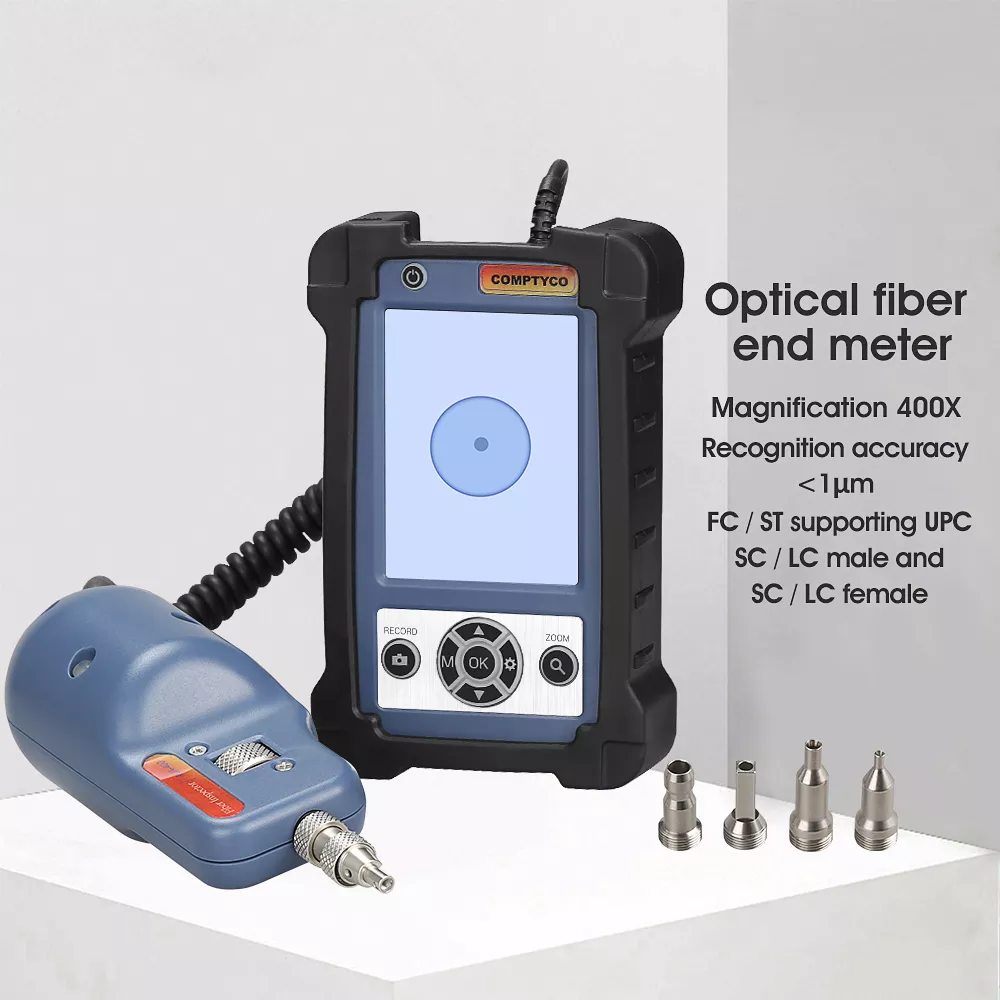 Optical Fiber Cleaning Kit Set 11 Piece Optical Fiber End Face Detector ...