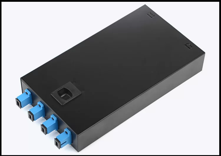 Fiber Patch Panel 4 Ports Installed 4 Core SC/UPC Coupler with Pigtail ...