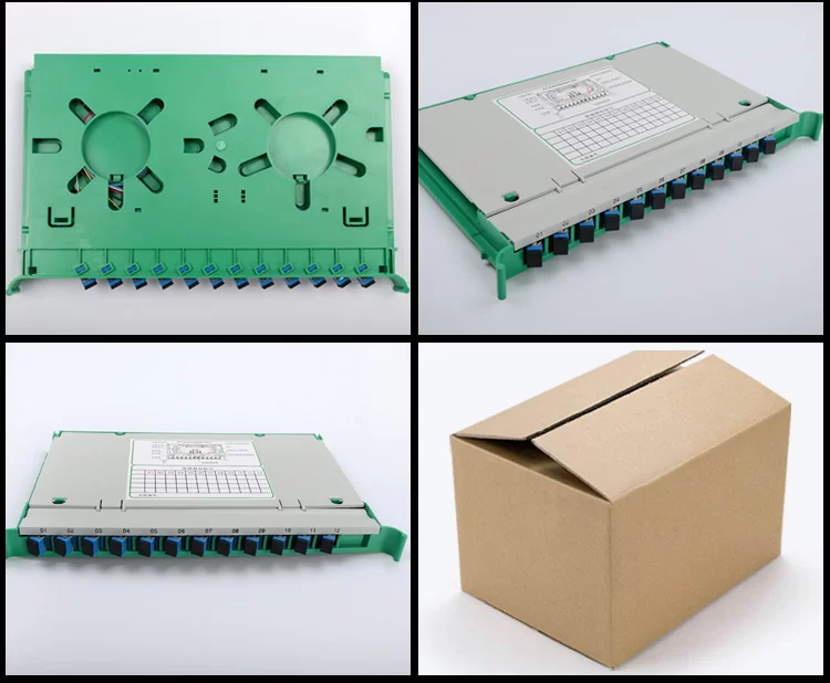 ODF Optical Distribution Frame 12 Core SC/UPC Coupler With Pigtail ...