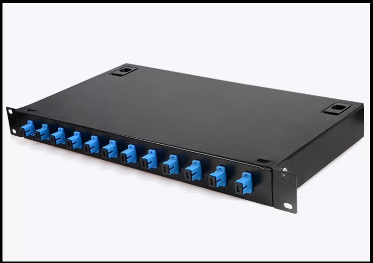 Fiber Patch Panel 12 Ports Installed 12 Core SC/UPC Coupler with ...