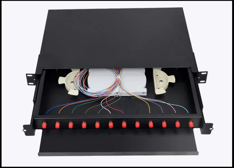 Fiber Patch Panel 12Ports Installed 12Core FC/UPC Coupler High density ...