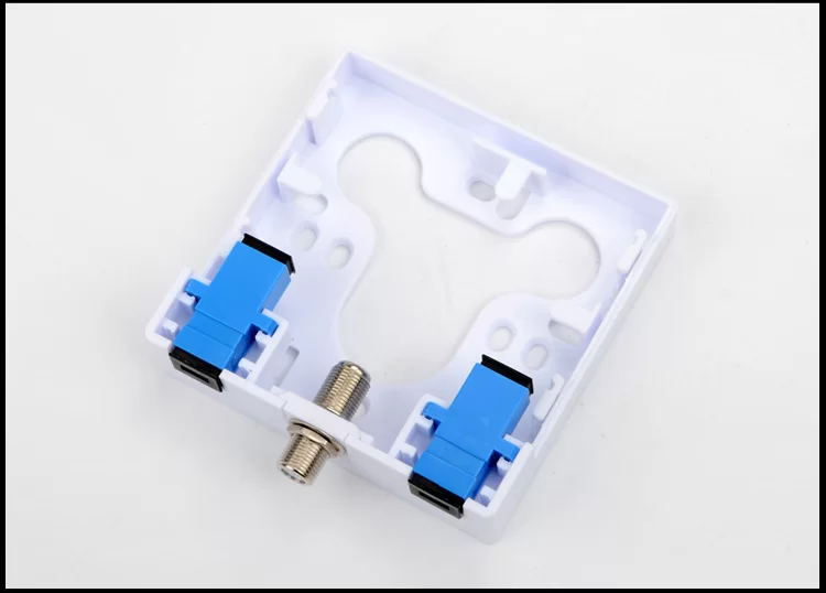 Fiber Optic Faceplate FP86-2C 2 Optic with 1 CATV,Distribution Box ...