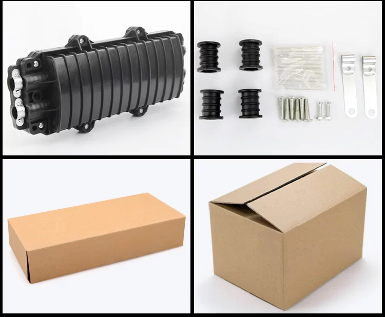 Fiber Optic Joint Closure 2 inlet 2 out 24 Core in tray max capacity 24 ...