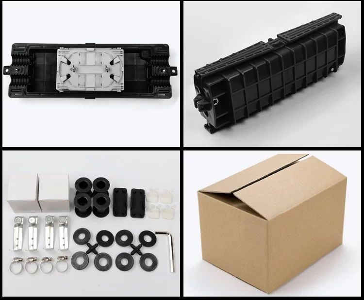 Fiber Optic Joint Closure 2 inlet 2 out 24 Core in tray max capacity 96 ...