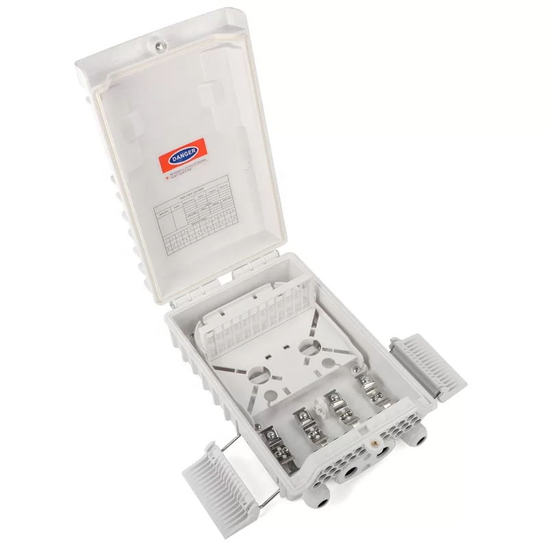 4 inlet 24 out Fiber Optic Distribution Box midspan port uncut design ...
