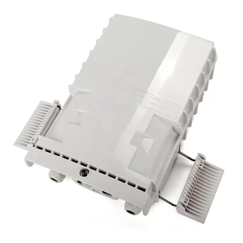 4 inlet 24 out Fiber Optic Distribution Box midspan port uncut design ...