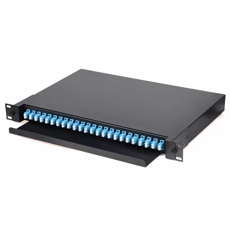 Fiber Patch Panel 24Ports Installed 48Core LC/UPC Coupler High density ...