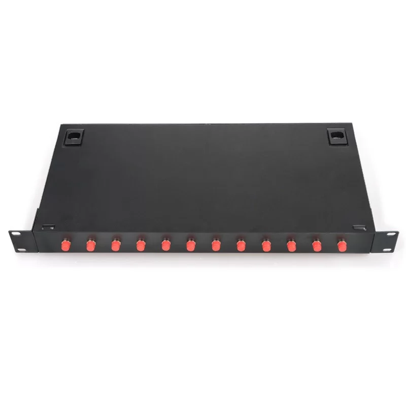 Fiber Patch Panel 12 Ports Installed 12 Core FC/UPC Coupler 19 inch ...