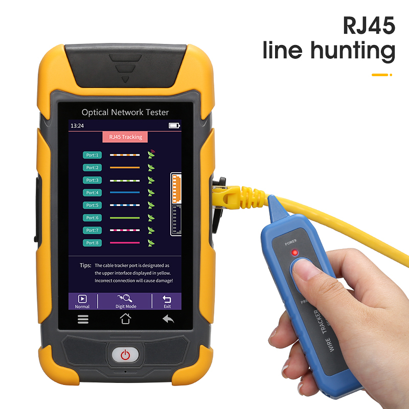 OTDR Reflectometer with Multi Functions OPM OLS VFL Auto Event Map RJ45 ...