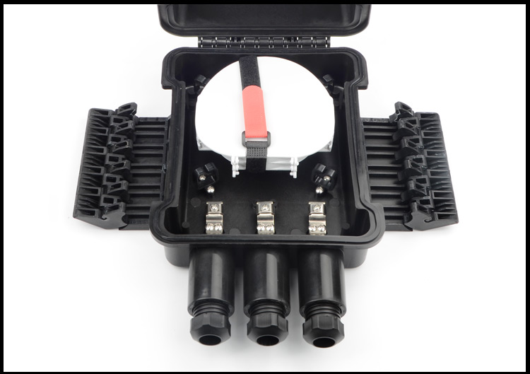 Fiber Optic Distribution Box Polymer Plastic 3 Ports Max Capacity ...