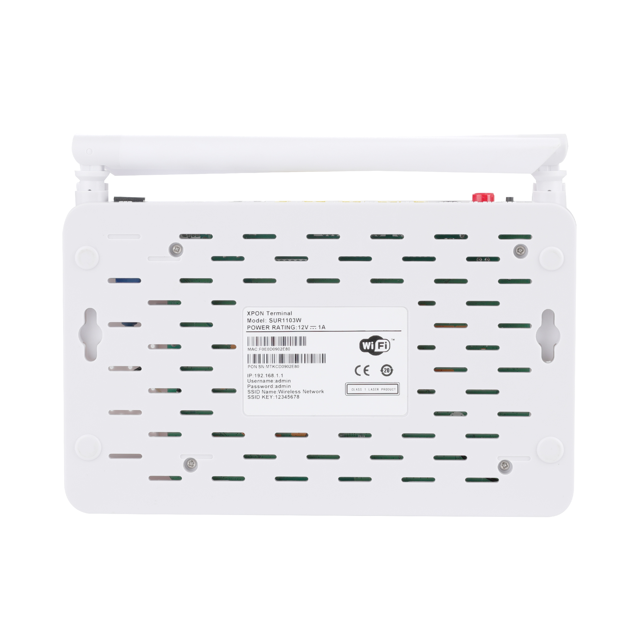 SUR1103W XPON ONU 1G3FE+POTS+USB+WIFI Wireless Antenna Optical Network ...