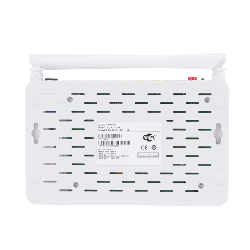 SUR1103W XPON ONU 1G3FE+POTS+USB+WIFI Wireless Antenna Optical Network ...