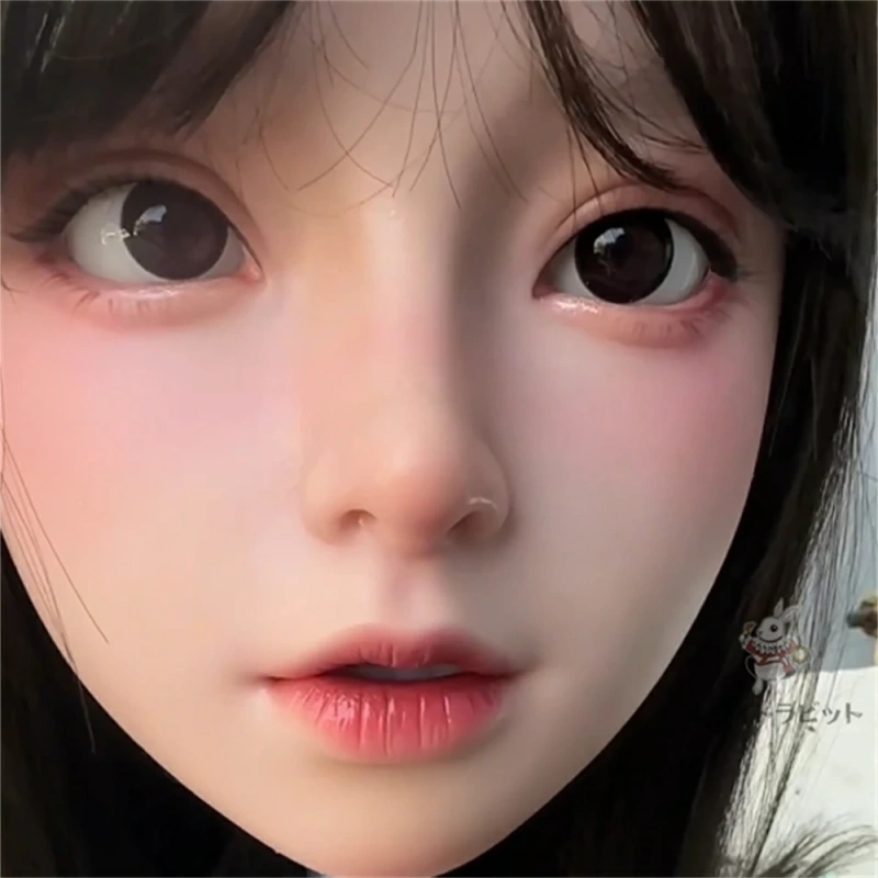 A48N 軟質シリコンヘッド 口可動 喉深さ約18CM 植毛可能 等身大ドール 用 ラブドール 用 ドールヘッド