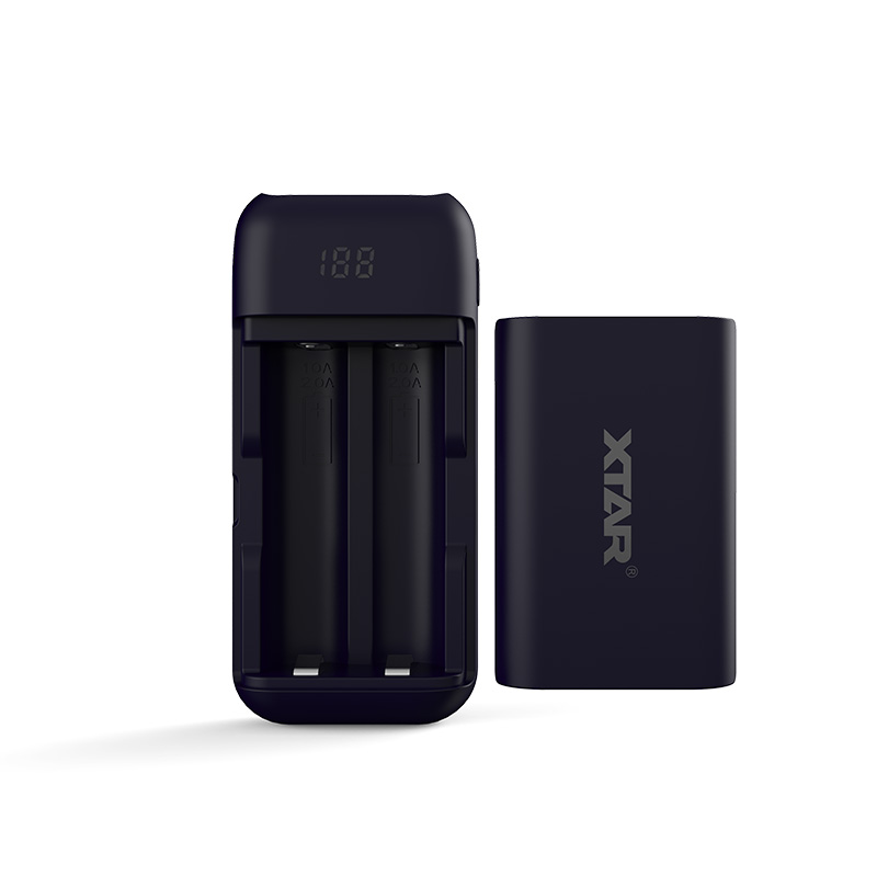 XTAR PB2 Portable battery charger with power bank function