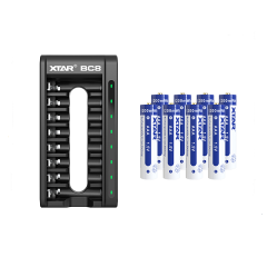 XTAR BC8 USB-C 18W 1.5V & 1.2V AA / AAA Battery Charger