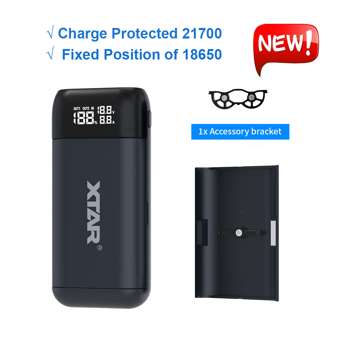 Shop XTAR PB2S Charger - Xtardirect.com