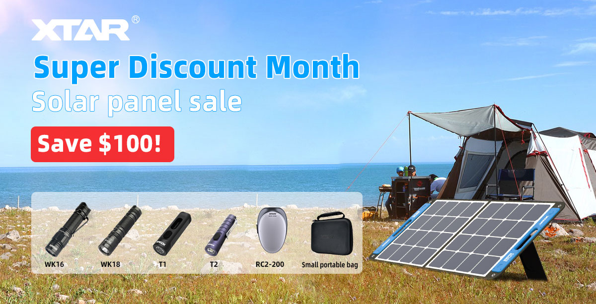XTAR SP150 & SP100 Solar Panel Promotion