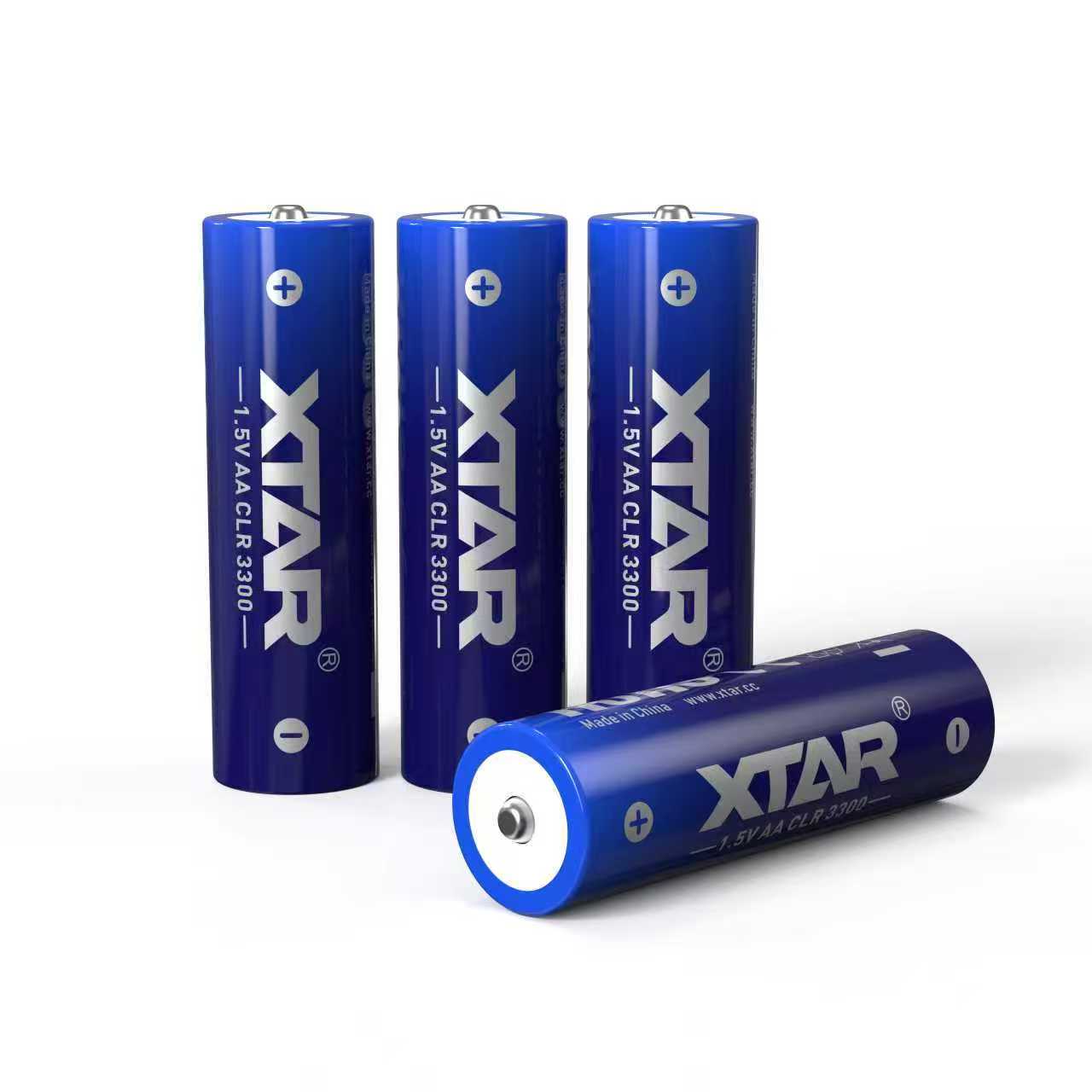 XTAR 1.5V AA CLR 3300 Rechargeable Li-ion battery