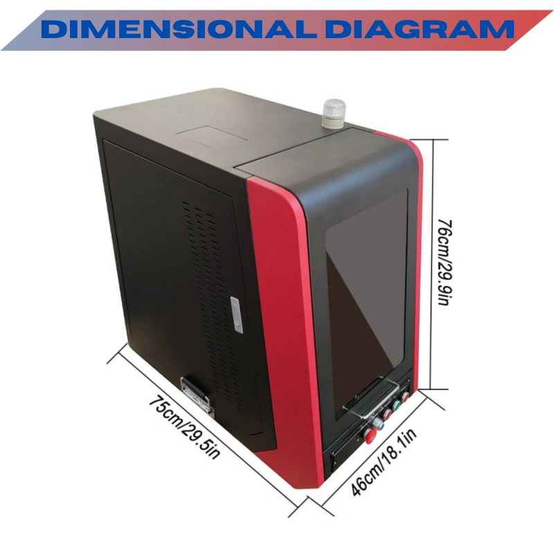 MCWlaser 20W/30W/50W Raycus Fiber Laser Engraver Marking Machine For ...