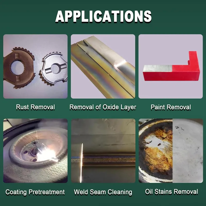 MCWlaser Pulsed Laser Cleaning Machine 100W Portable Laser Rust Removal ...