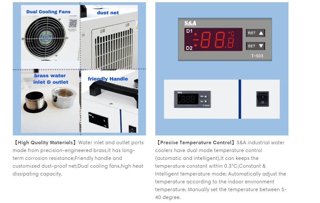 S&A Genuine CW-5200 Series (CW-5200DH/TH/DI/TI) Industrial Water ...