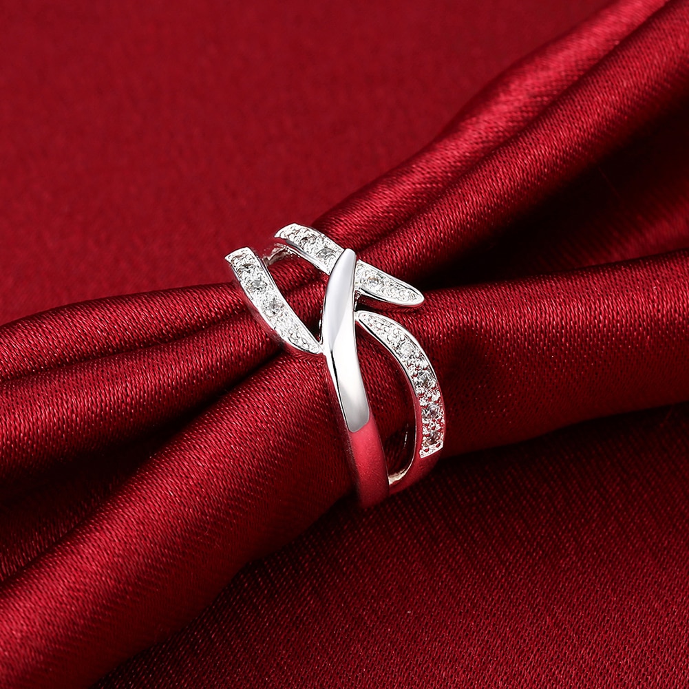 Factory direct sales hot new 925 Stamp Silver color Rings For Women ...