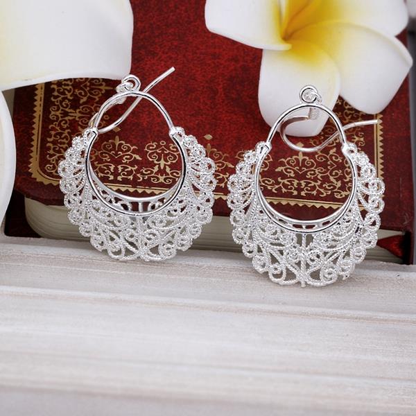 Original fashion 925 Stamp Silver color Retro earrings for women luxury ...