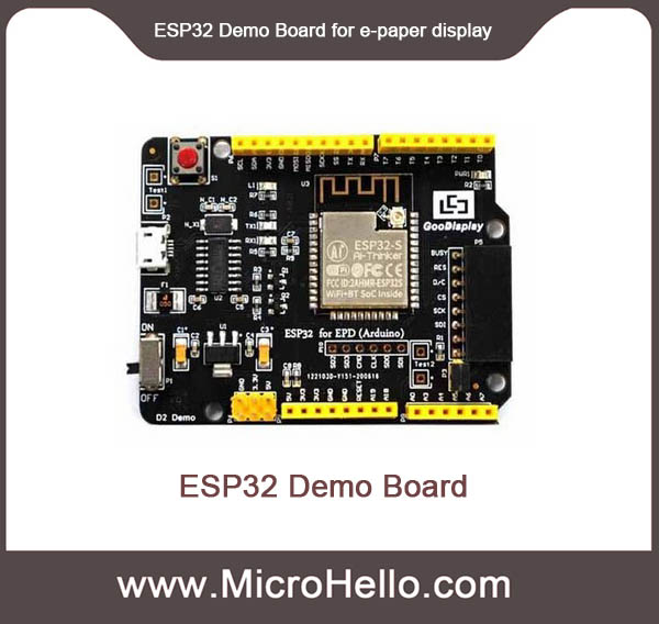 ESP32 Demo Board for e-paper display test development learning