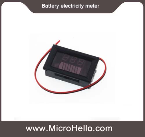 Battery electricity meter display DC lithium battery voltage