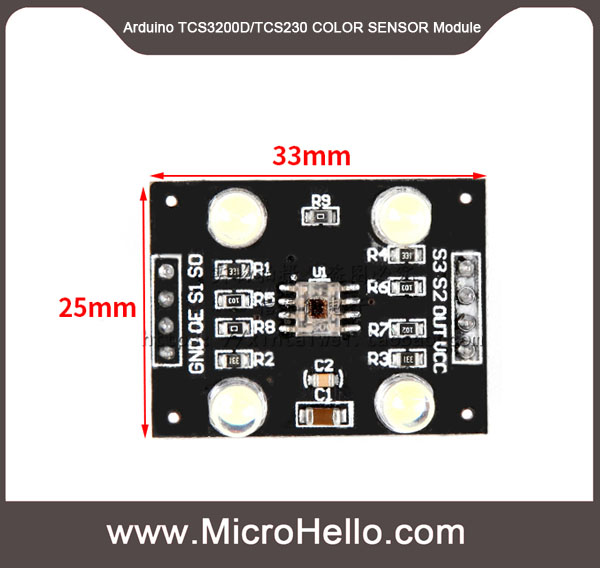 Arduino TCS3200D LIGHT-TO-VOLTAGE COLOR SENSOR Module