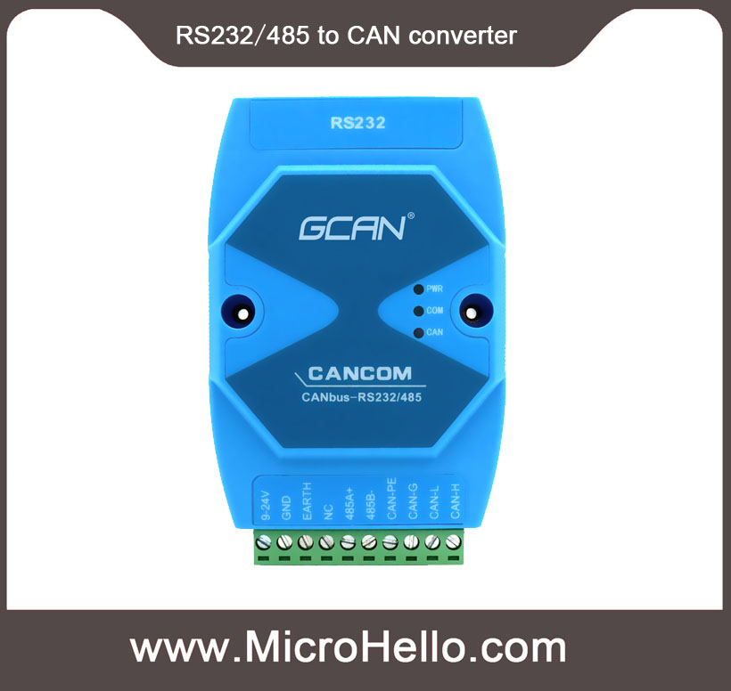 GCAN-207 RS232/485 to CAN converter RS232-CAN RS485-CAN Module,CAN Bus ...