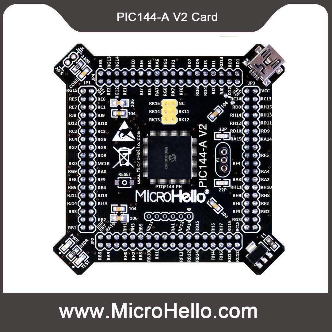 Pic144 A V2 Mcu Card For Openpic Pro Pic Development Board Small System Dspic Pic24