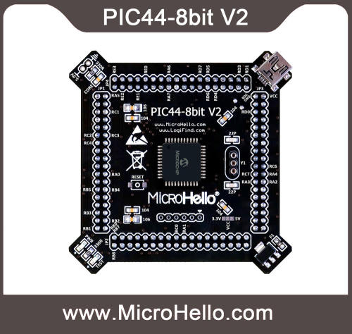 PIC-EK PIC development board for 8bit DIP40/28/20/18/14/8 PIC ...
