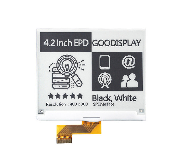 GDEY042T81 4.2 inch e-paper E Ink Technology e-ink display black white ...
