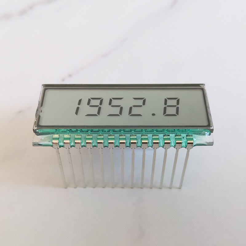 QYT19528 TN segment LCD screen small size 5-digit wide temperature ...