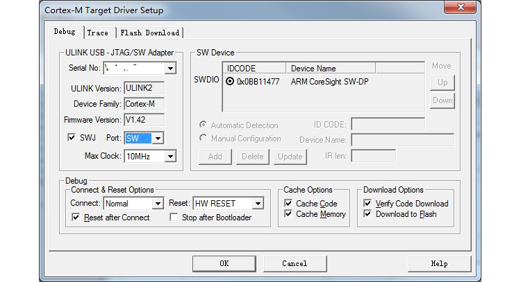 ULINK2 Debug Adapter Ulink II can be upgraded in mdk5.0