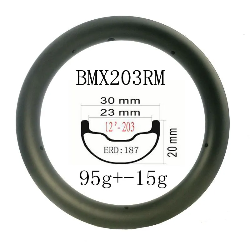 [BMX203RM] 12 Inch 203 Carbon Rim Balance Folding Bike Fiber Carbon Rims