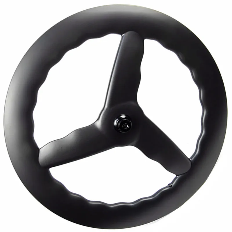 BIKEDOC 28MM Wide Carbon 3 Spoke Bike Wheels 700C Tri Spoke Wheelset ...