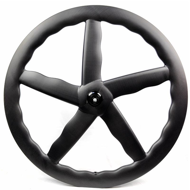 BIKEDOC 25MM Wide Carbon Track Bike wheel 700C 5 Spoke Carbon Wheels ...