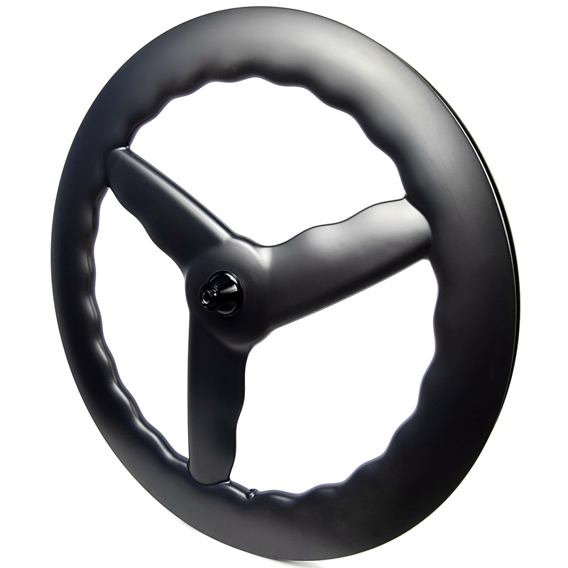 BIKEDOC 28MM Wide Carbon 3 Spoke Bike Wheels 700C Tri Spoke Wheelset ...