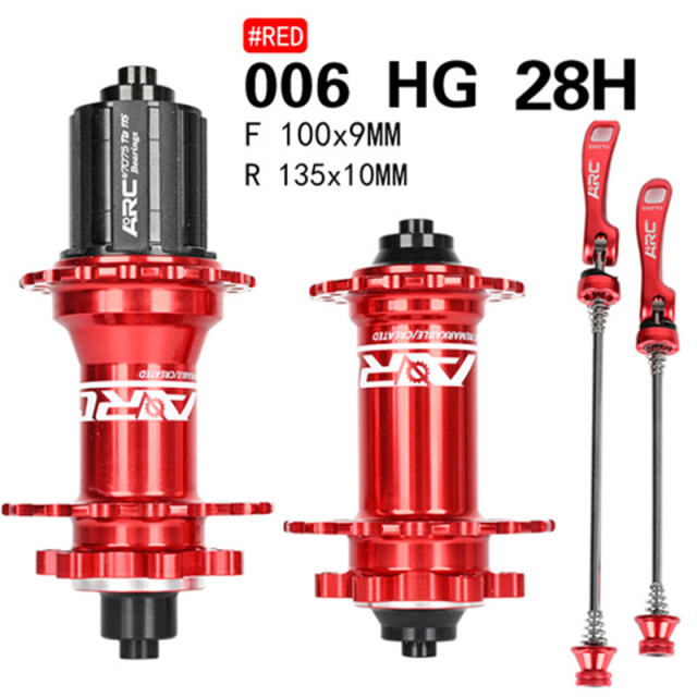 ARC Bicycle Hubs MT-006 F/R Sealed Bearing MTB Mountain Bike Hubs Quick ...