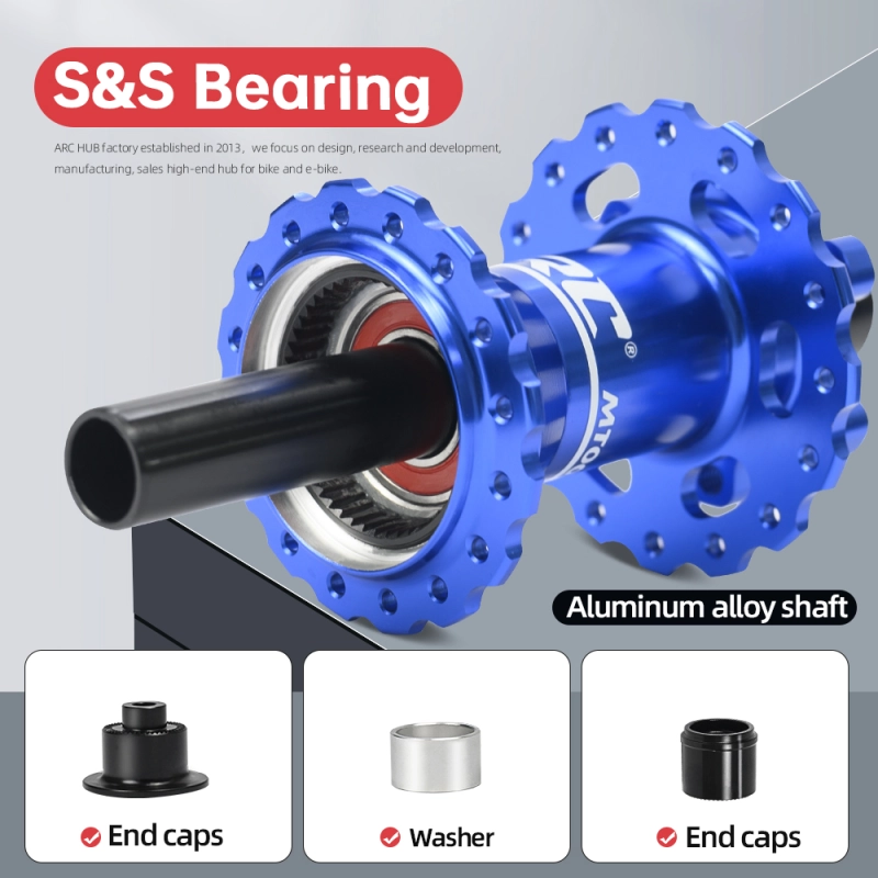 ARC Bicycle Hubs MT-006F/R Sealed Bearing MTB Mountain Bike Hubs Quick Release 32/28/36Holes ...