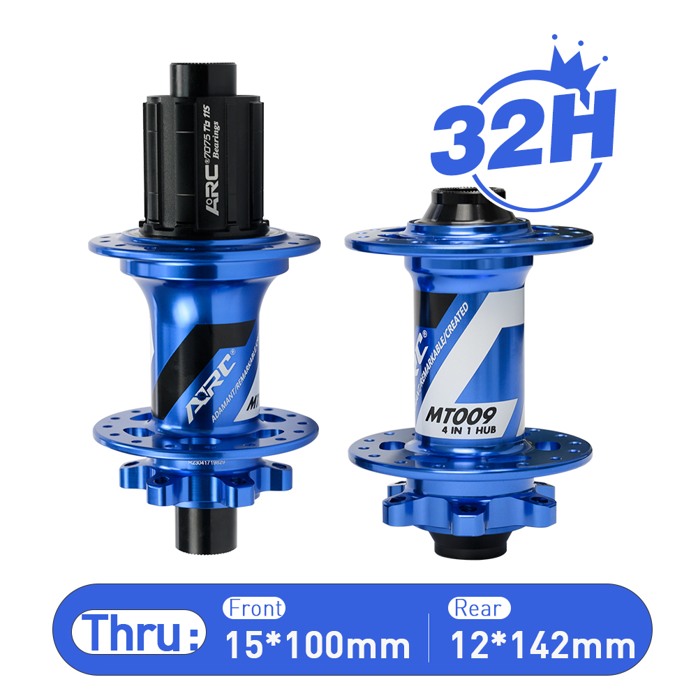 ARC MT009F/R NEWEST 32 Holes Multicolor MTB Hub 6 Pawls 3 Teeth 114 ...