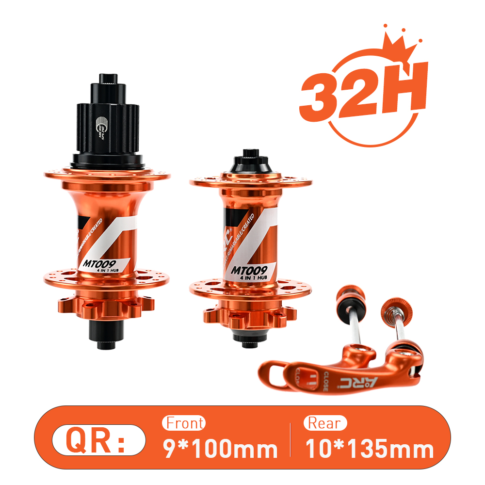 ARC MT009F/R NEWEST 32 Holes Multicolor MTB Hub 6 Pawls 3 Teeth 114 ...