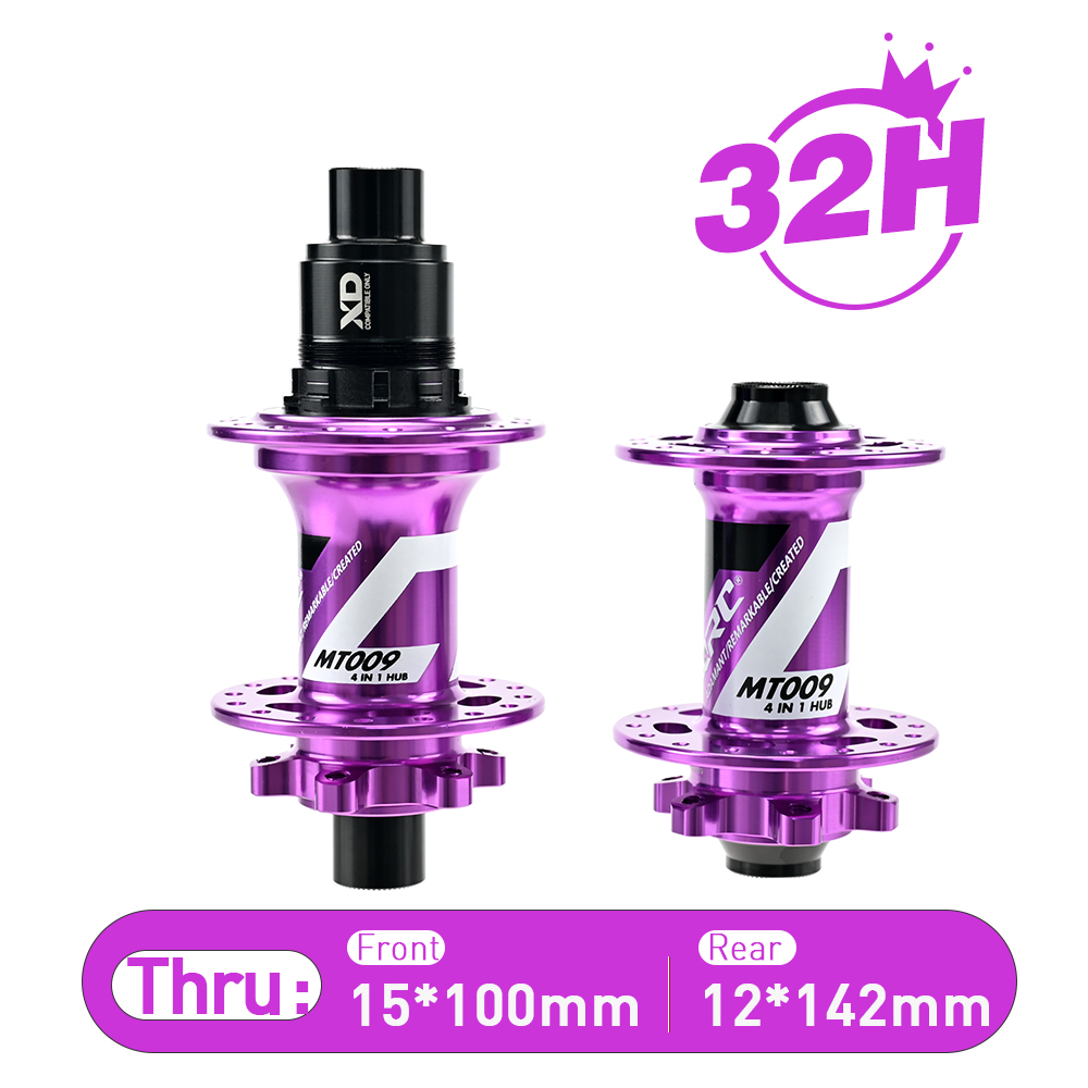 ARC MT009F/R NEWEST 32 Holes Multicolor MTB Hub 6 Pawls 3 Teeth 114 ...