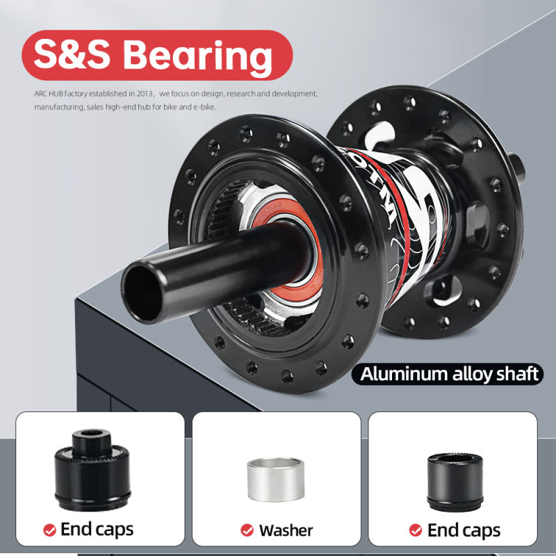 Arc MT-039F/R rainbow color MTB Bicycle Hub Front Hub Rear Hub 6 pawl ...