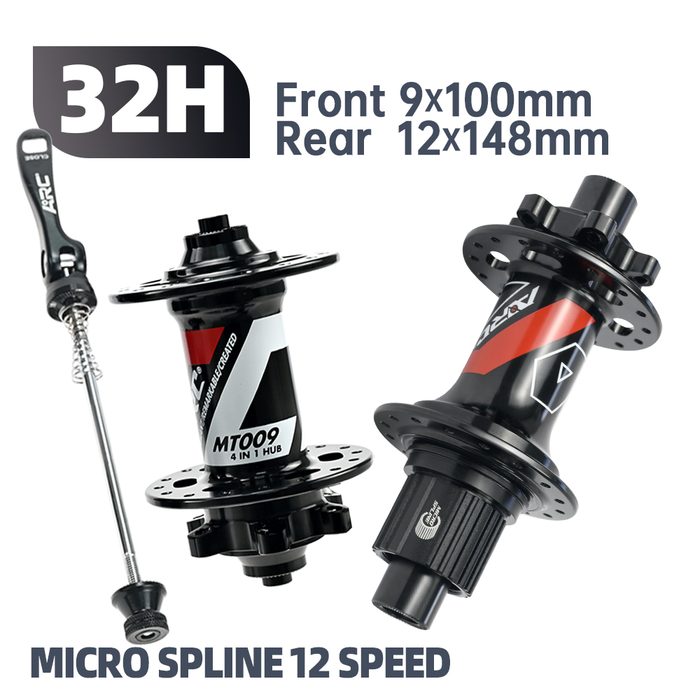 ARC MT009 BOOST Thru Bicycle Hubs MTB BIKE HUB Thru Axle 6 pawls 3 ...