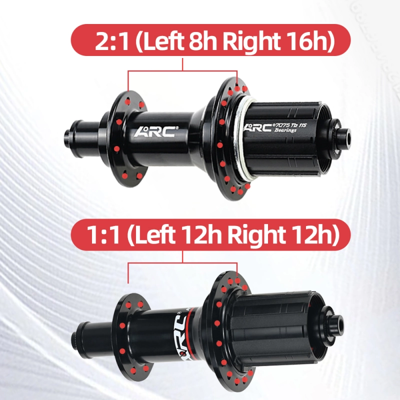 ARC RT010F/002R front and rear wheels Road bike hub ultra-light sound ...