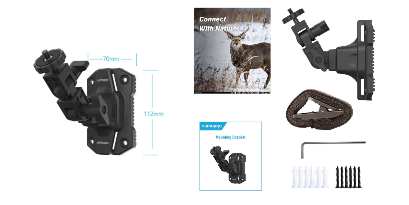 Camojojo Trail Cameras Mounting Bracket with 360° Rotating Adjustable ...