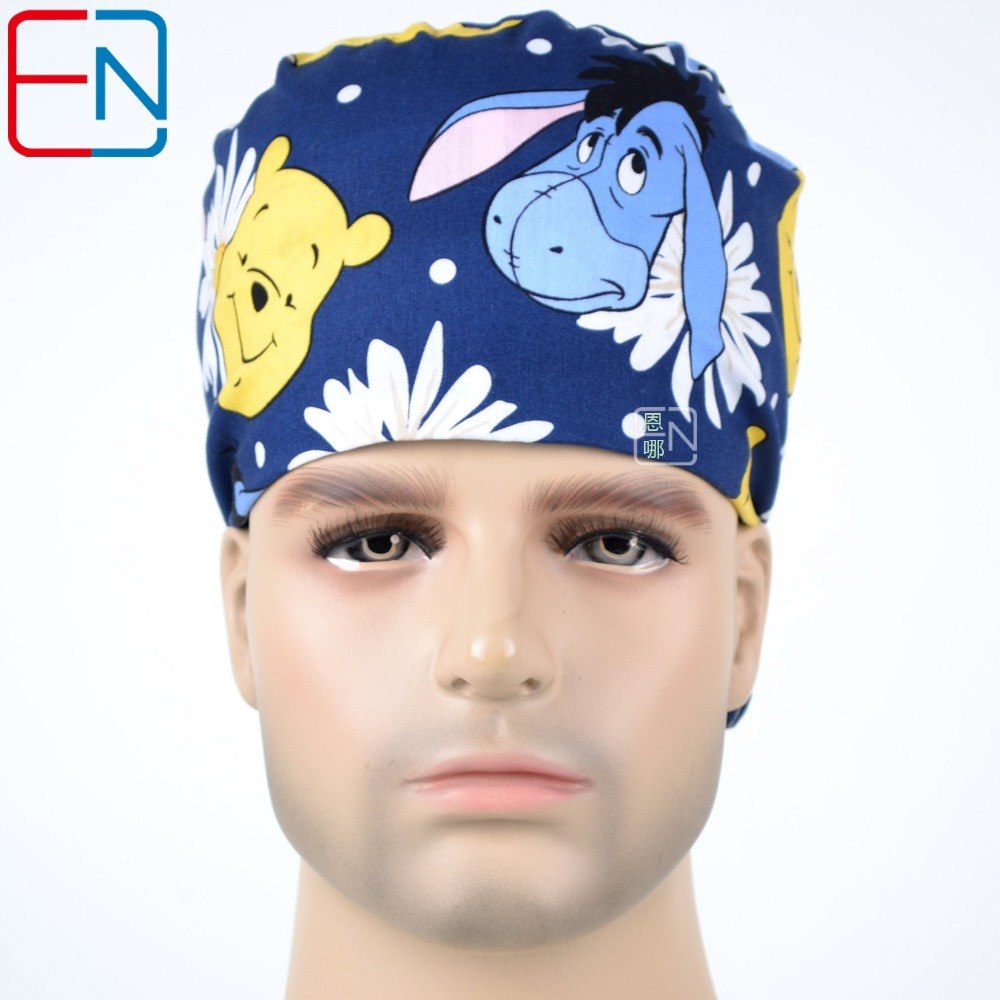 surgical caps for doctors and nurses 100% Cotton scrub Cap for short ...
